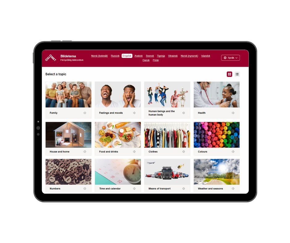 Bildetema - Multilingual visual dictionary